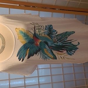 ONE WORLD | Tops | Beautiful Hummingbird Top | Poshmark